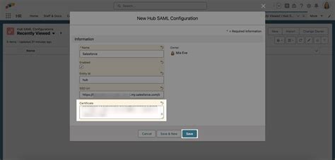 configure saml sso with salesforce