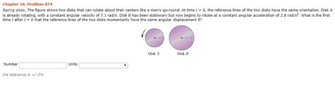 Solved Chapter Problem Racing Disks The Figure Chegg Com