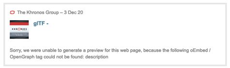 Consider Adding Opengraph Meta Tags · Issue 112 · Khronosgroupgltf