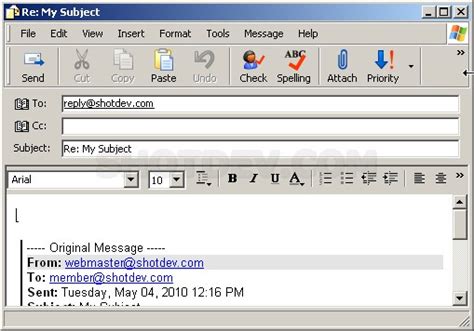 How To Use Asp And Sending Mail With Cdomessage Reply To Header