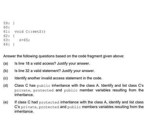 solved question 2 examine the code fragment below and answer