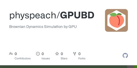Github Physpeachgpubd Brownian Dynamics Simulation By Gpu