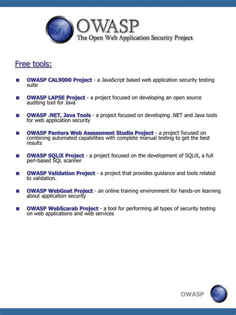 PPT The OWASP Foundation PowerPoint Presentation Free Download ID 1289473