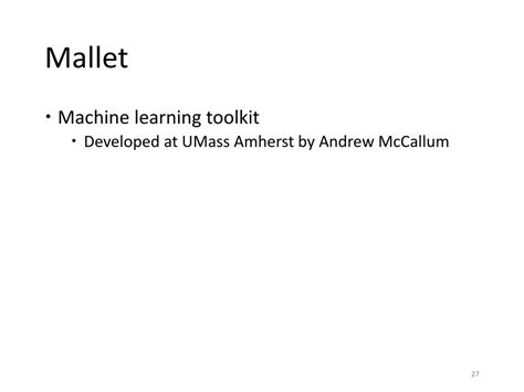 Ppt Ling 570 Day 8 Classification Mallet Powerpoint Presentation Free Download Id2695581