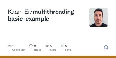 Github Kaan Er Multithreading Basic Example