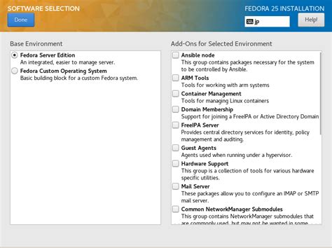Fedora Install Server World