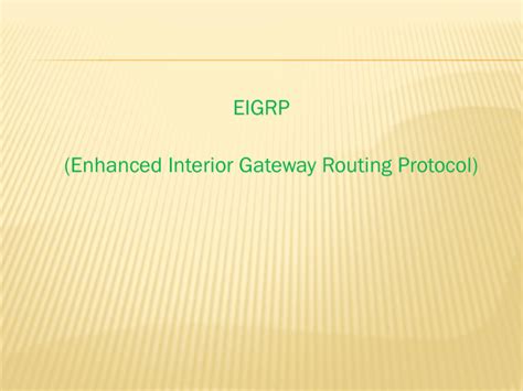 what is eigrp