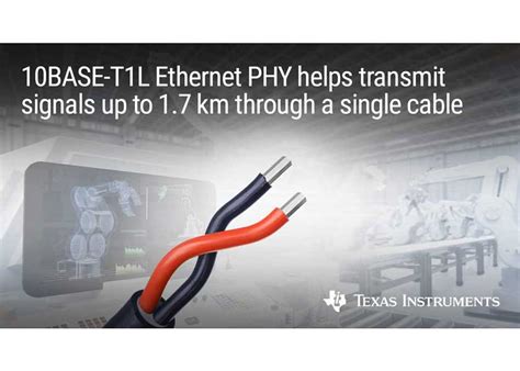 Da Ti Una Interfaccia Per Il Nuovo Standard Phy Ethernet 10base T1l A Coppia Singola E Portata