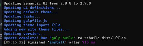 Update Npm Update To Fails And Lacks Documentation Issue Fomantic Fomantic UI