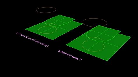 Projecting Curves Onto Overlapping Surfaces Scripting Mcneel Forum
