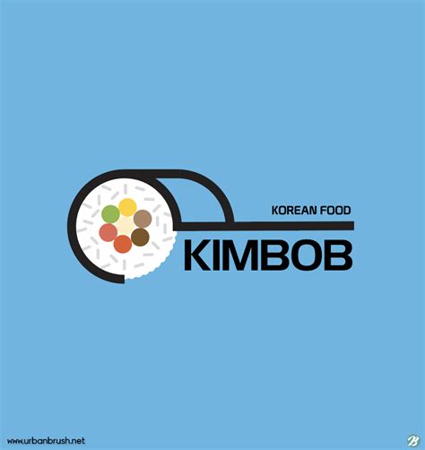 김밥로고 샘플 일러스트 Ai 시안 Kimbob Logo Sample 어반브러시
