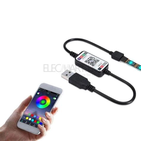 DC V USB RGB LED Strip Bluetooth Controller ELECMART