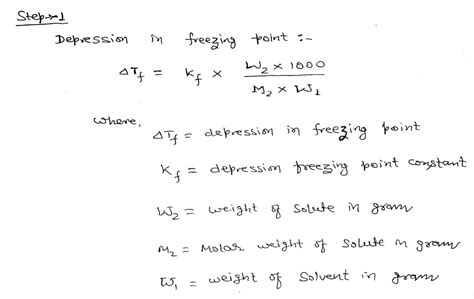 answered water has a molal freezing point constant of 1 86°c kg mol