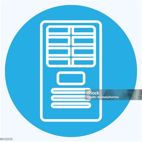 아이콘 프리 스탠딩 에어컨 기호와 관련이 있습니다 파란 눈 스타일 심플한 디자인 편집 가능 간단한 그림 Health에 대한 스톡 벡터 아트 및 기타 이미지 Istock