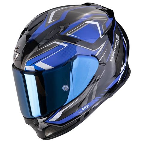 Motorradhelm Scorpion Exo 491 Zumo Black Blue Auf Lager Icasquede