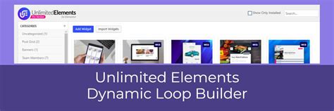 Unlimited Elements Dynamic Loop Builder E360