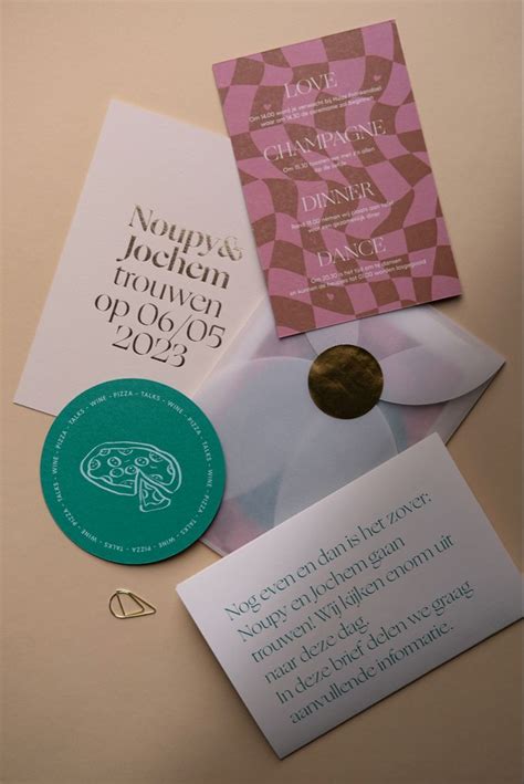 Studio Sijm Funky Wedding Stationery Illustraties Geboortekaarten