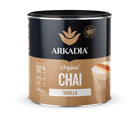 Arkadia Chai Tea Vanilla 440g Arkadia Beverages