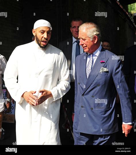 The Prince Of Wales Right Speaks To Imam Mohammed Mahmoud As He