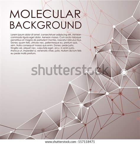 Molecule Communication Background Vector Illustration Stock Vector