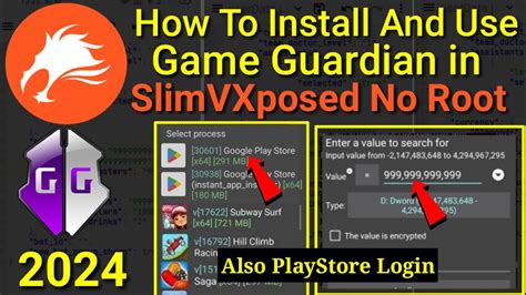 How to install and use Game Guardian in SlimVXposed No Root Any Android|| 2024 - YouTube