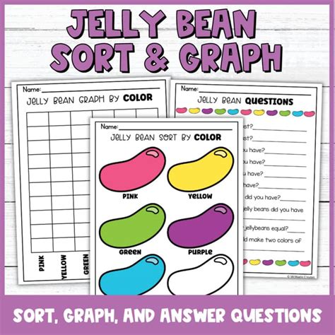 Jelly Beans Math Activity Jelly Bean Sort And Graph Math Activity