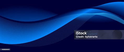 그라데이션 벡터 추상적 배경 다크 블루 디자인 곡선 라인 에너지 모션 편안한 음악 사운드 또는 기술이 있는 물결 모양의 부드러운