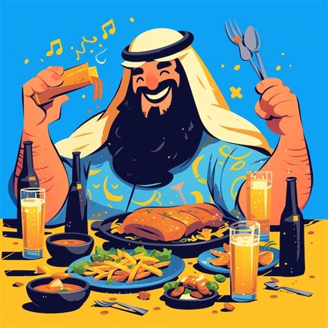 Premium Vector Emirati Al Harees And Rich Gulf Cuisine