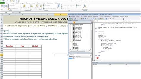 4412 Ejemplo Estructura Do While Loop Curso De Macros Y Visual Basic Para Excel Youtube