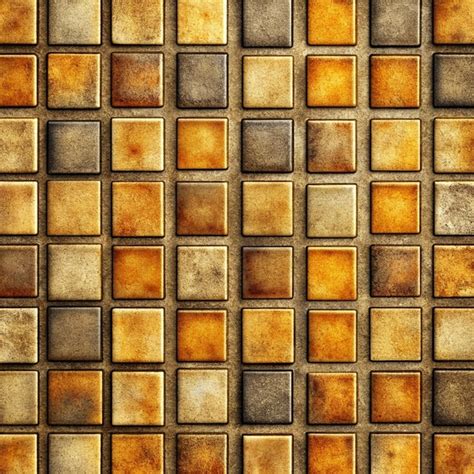 Premium Photo Square Tiles Seamless Pattern