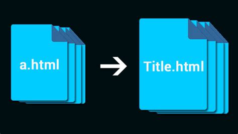 how to batch rename html files using their titles journey bytes