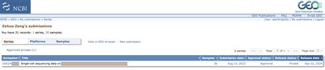 NCBI数据公开 single cell tutorial Readthedocs