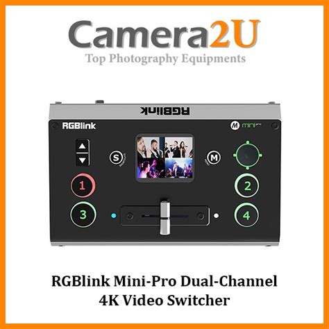 Rgblink Mini Pro Dual Channel K Video Switcher With Preview Monitor Live Stream Connector