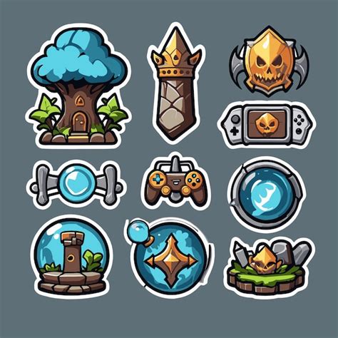 Premium Vector Adventure Game User Interface Pack