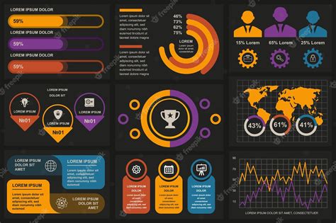 Premium Vector Set Of Infographic Elements Data Visualization Vector Design Template Can Be