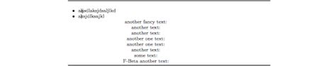 Lists How To Set And Align Bullets In A Table Tex Latex Stack