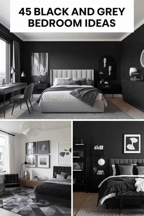 45 Stunning Black And Grey Bedroom Ideas To Transform Your Space