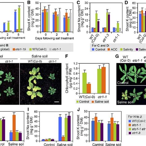 Lack Of Eto1 Function Alters Root And Xylem Sap Na And K Homeostasis