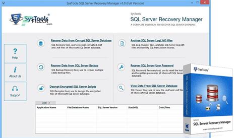 Systools Sql Server Recovery Manager 70 Filecr