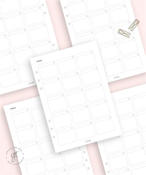 Printable Inbox Dashboard Template Morning Brain Dump List Etsy