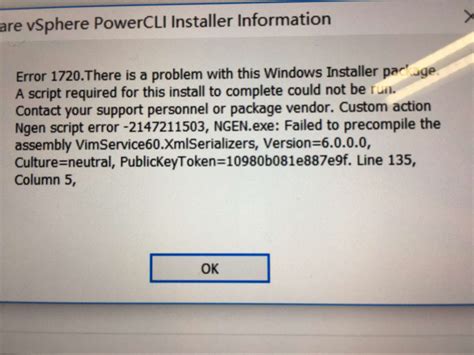 Powercli Install Fails On Windows 10 Vmware Vsphere