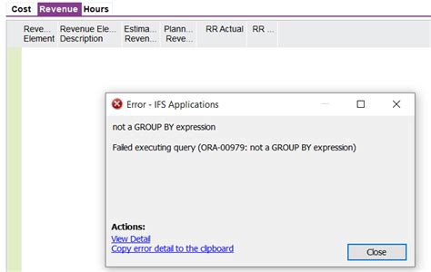 Understanding Ora 00979 Not A Group By Expression Error
