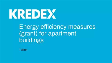Energy Efficiency Measure Grants For Apartment Buildings Ppt