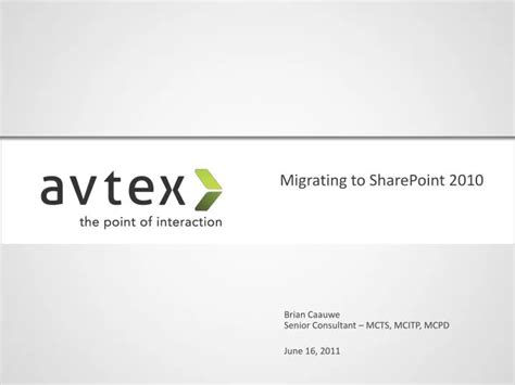 PPT Migrating To SharePoint PowerPoint Presentation Free Download ID
