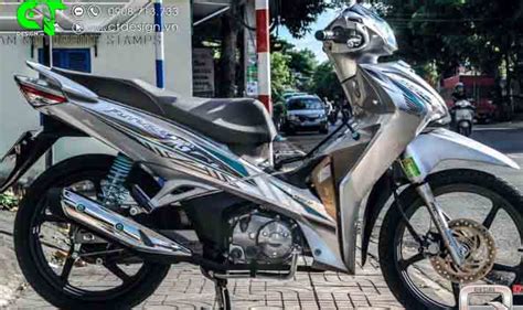 Tem Xe Future 125 Bạc Hoạ Tiết 953 Decal Xế Iu