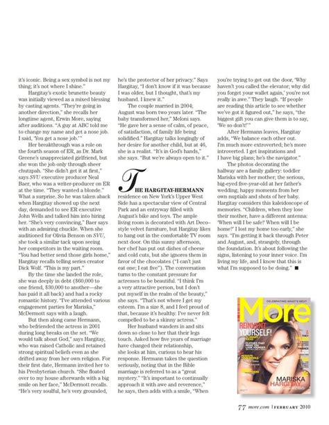Mariska Hargitay More Magazine Feb 2010 2025