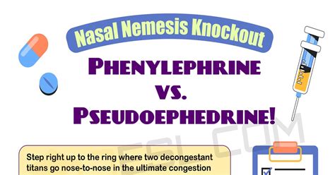 Phenylephrine Vs Pseudoephedrine What Are The Differences • 7esl