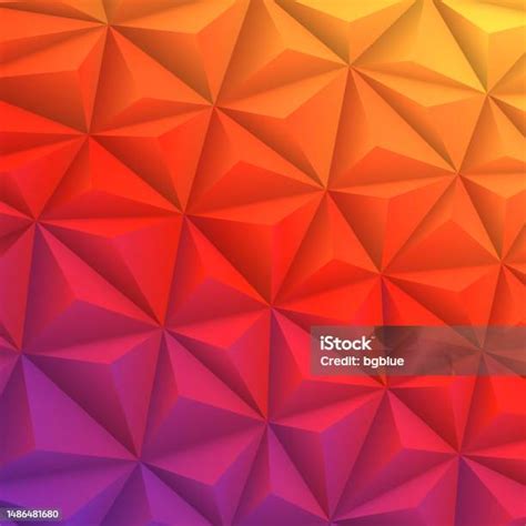 추상 기하학적 질감 낮은 폴리 배경 다각형 모자이크 빨간색 그라데이션 모던 양식에 대한 스톡 벡터 아트 및 기타 이미지 모던 양식 유행하는 자홍색 Istock