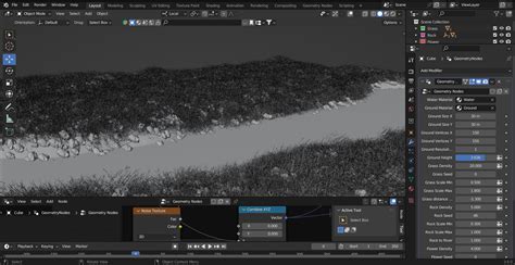 procedural environment geometry nodes blender market