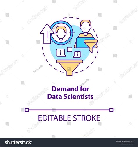 Increasing Demand Data Scientists Concept Icon Stock Vector Royalty Free 2247011313 Shutterstock